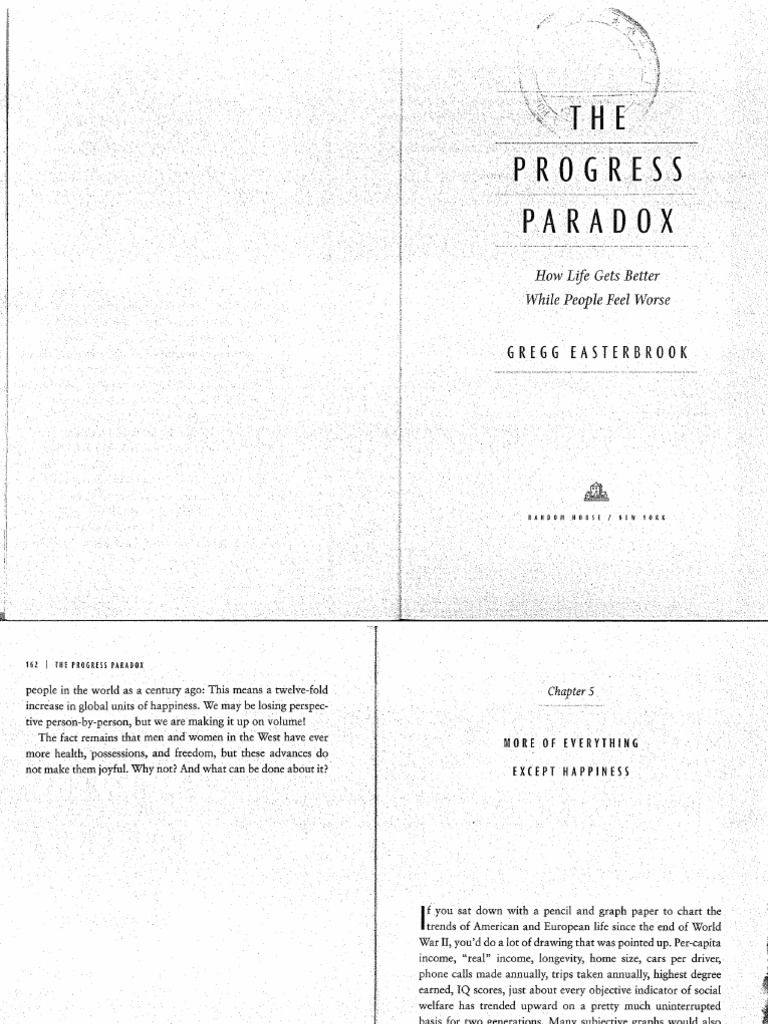 W11 Easterbrook Easterbrook the Progress Paradox Pp. 163 187 | PDF
