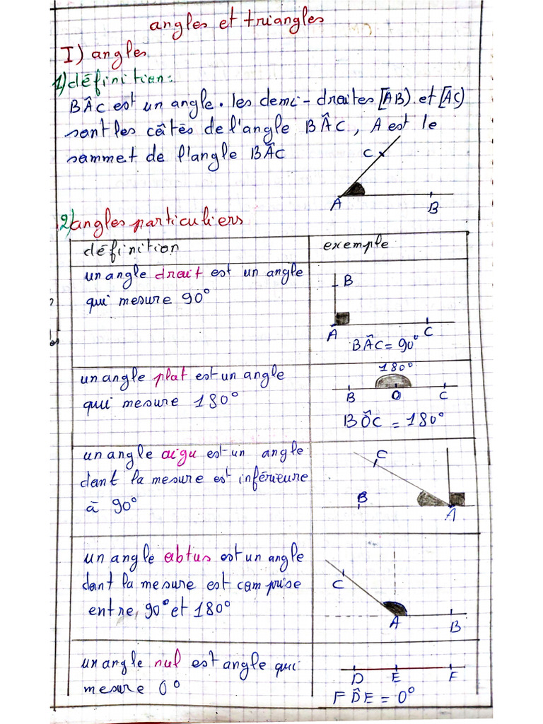 Angles Et Triangles | PDF
