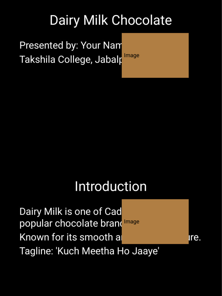 Dairy Milk College Format | PDF