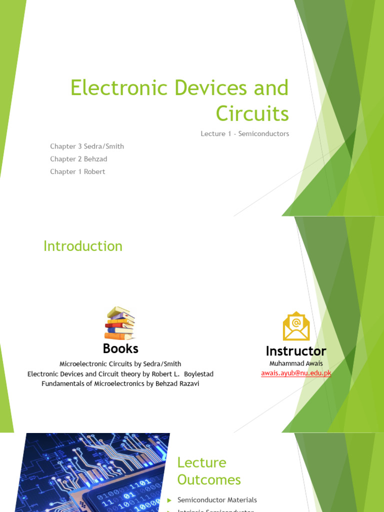 Lecture 1-Semiconductors (3) | PDF | P–N Junction | Semiconductors