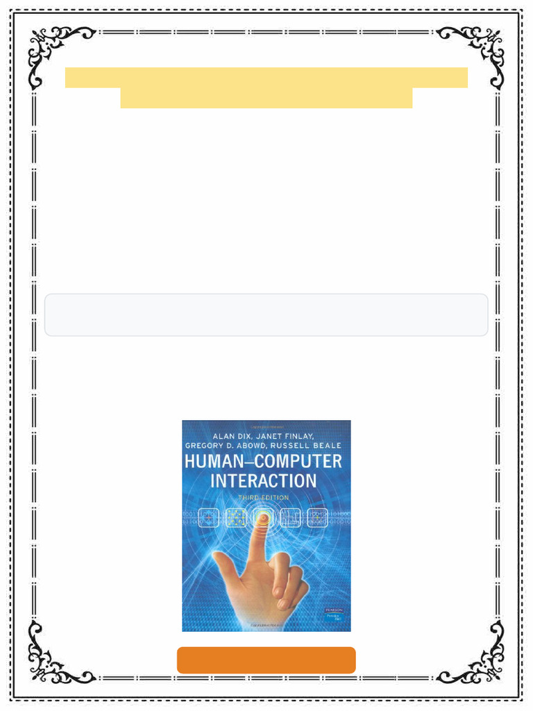 Human computer interaction 3rd Edition Alan Dix ebook ultimate edition | PDF | Human–Computer ...