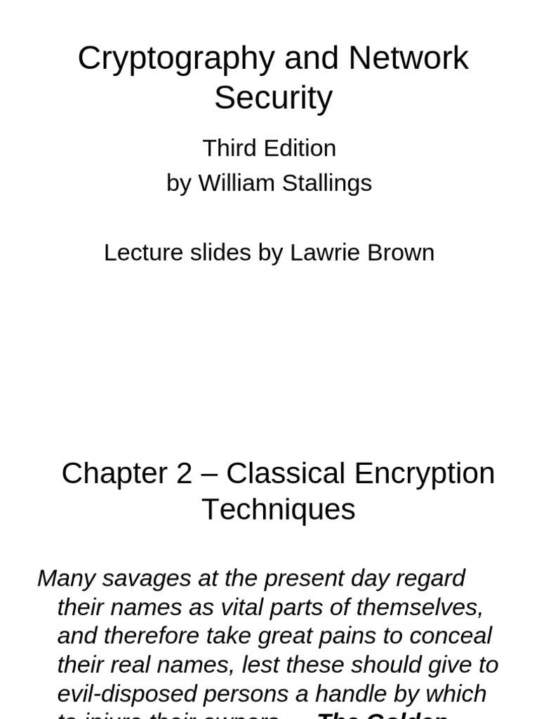 ch02 (1) | PDF | Cipher | Cryptography