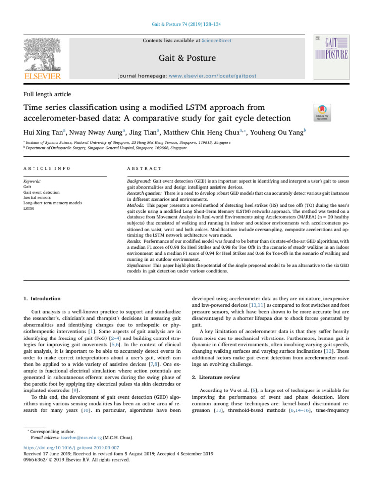 Time Series Classification Using a Modified LSTM Approach From Accelerometer-based Data a ...