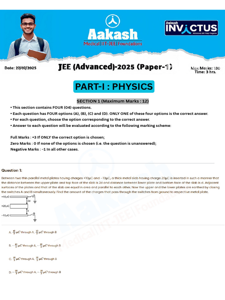 Invictus Adv Paper-1 (27!07!25) (1) | PDF | Numbers | Number Theory