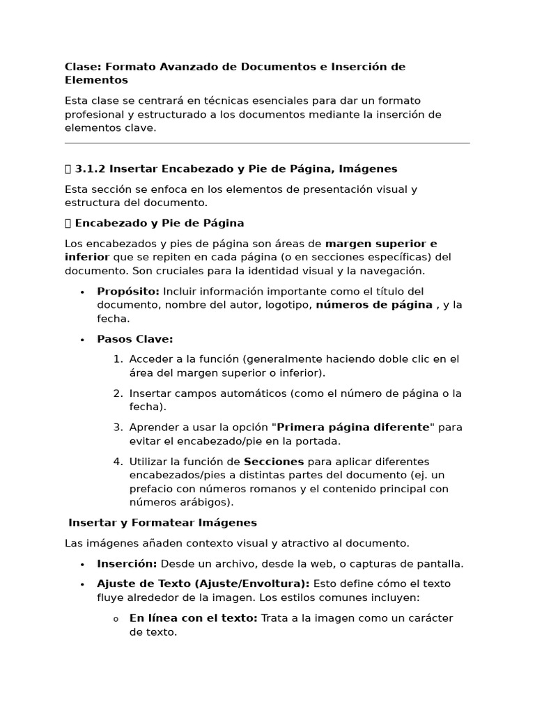 Formato Avanzado de Documentos y Elementos | PDF | Microsoft Excel ...