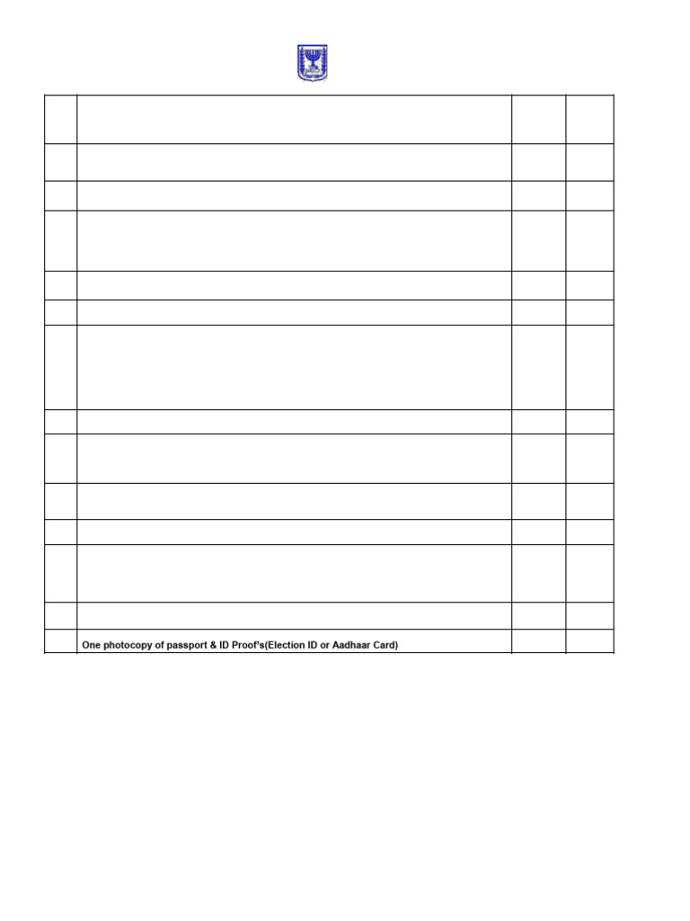 Checklist For Tourist Visa | PDF | Travel Visa | Passport