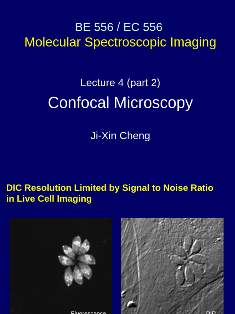 Lecture 4 Optical Microscopy Part 2 Confocal | PDF | Confocal ...