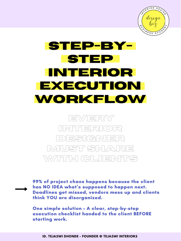 Essential Interior Design Workflow Checklist | PDF