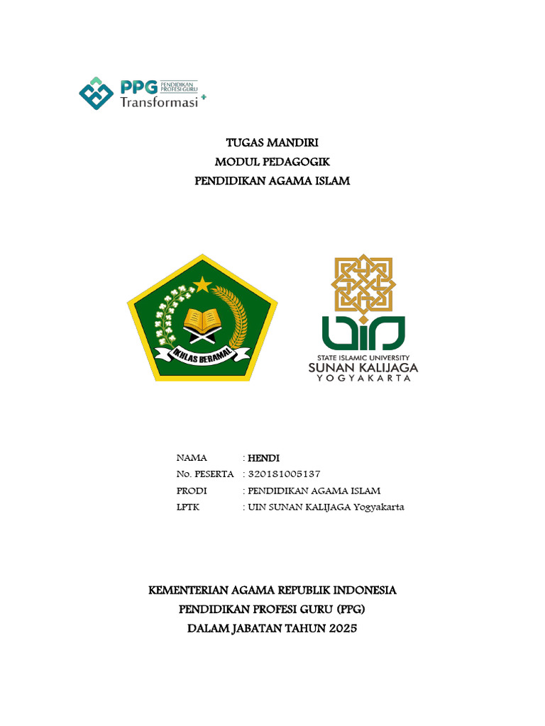Pendekatan Pembelajaran PAI 2025 | PDF