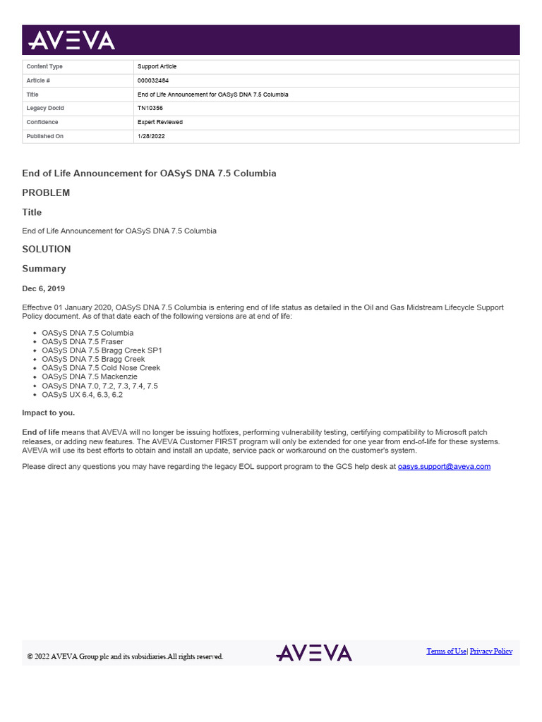 Aveva 000032484 | PDF