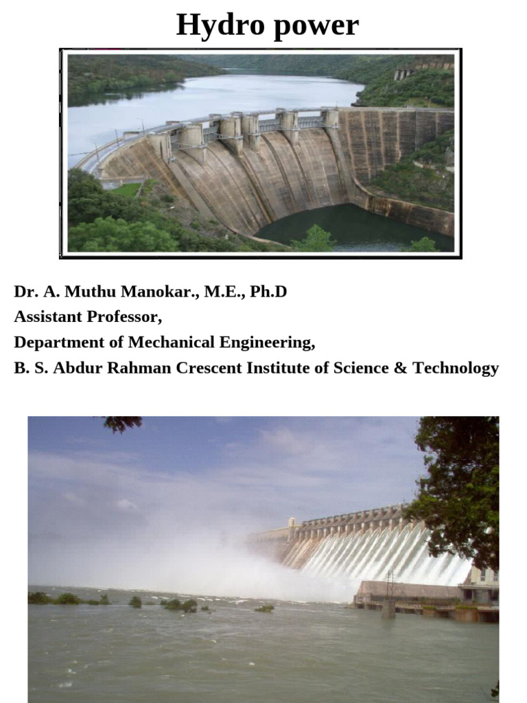 Overview of Hydropower Systems | PDF | Hydroelectricity | Reservoir