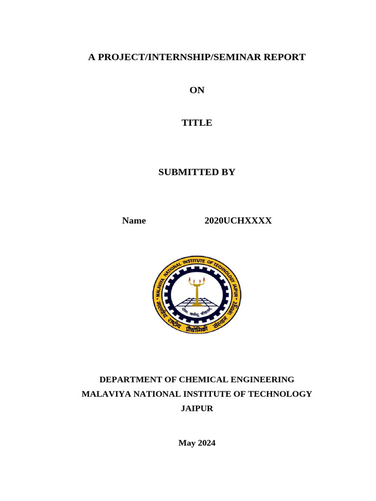 Chemical Engineering Project Report | PDF | Chemical Substances | Materials