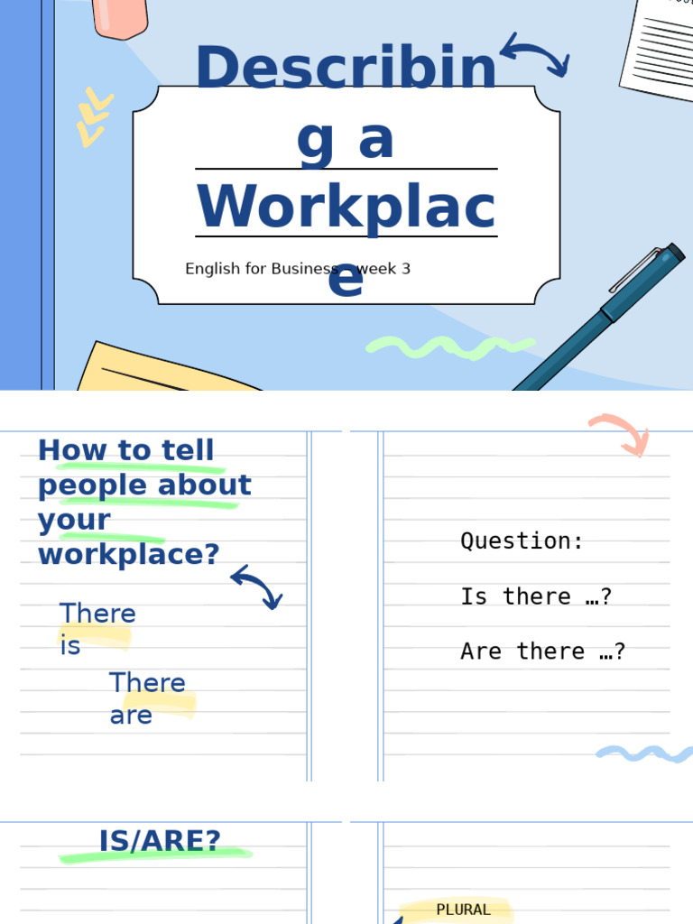 Describing Your Workplace in English | PDF