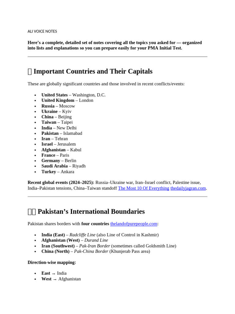 Ali Voice Notes | PDF | Pakistan | Government