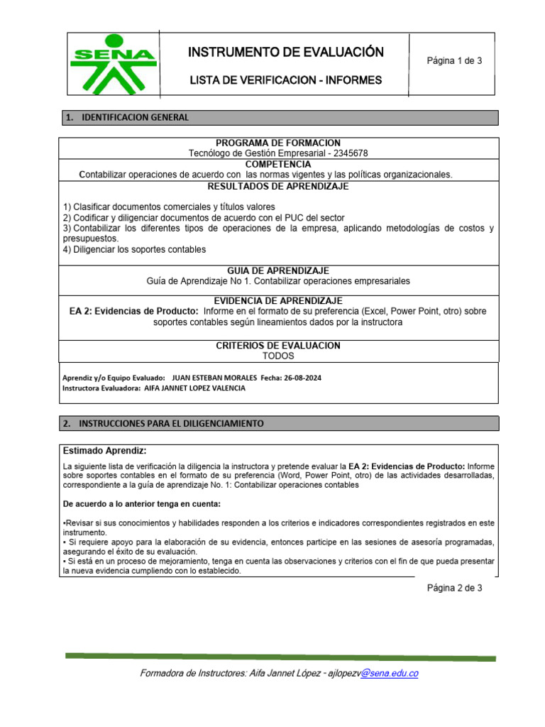 Lista de Verificación para Informes Contables | PDF | Aprendizaje