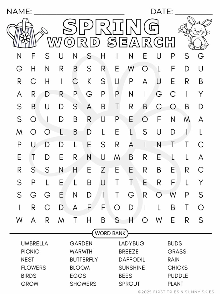 2. Spring Word Search | PDF