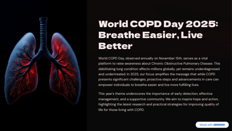 World COPD Day 2025 Awareness Campaign | PDF