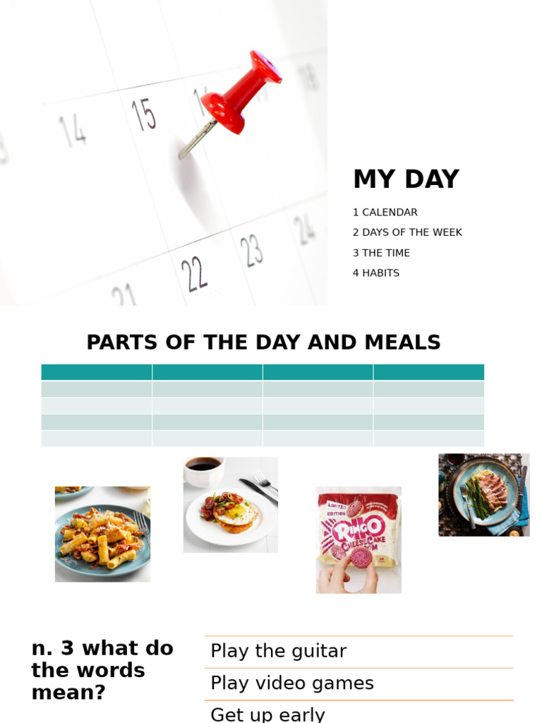 unit 5 my day | PDF