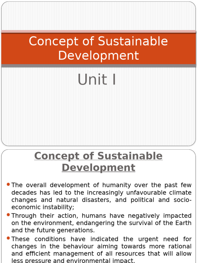 Understanding Sustainable Development Concepts | PDF | Sustainability ...