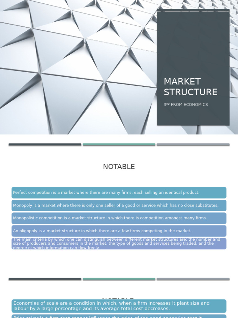 L3 Market Structure Group Work | PDF | Monopoly | Perfect Competition