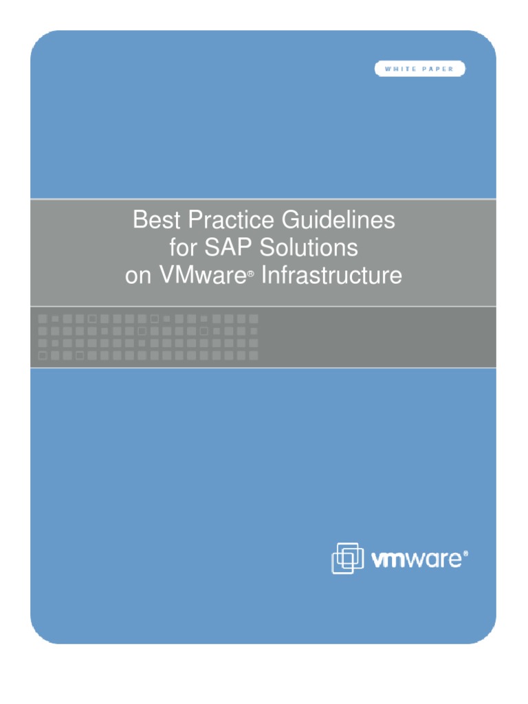 Whitepaper SAP Bestpractice Vmware | PDF | V Mware | Virtual Machine