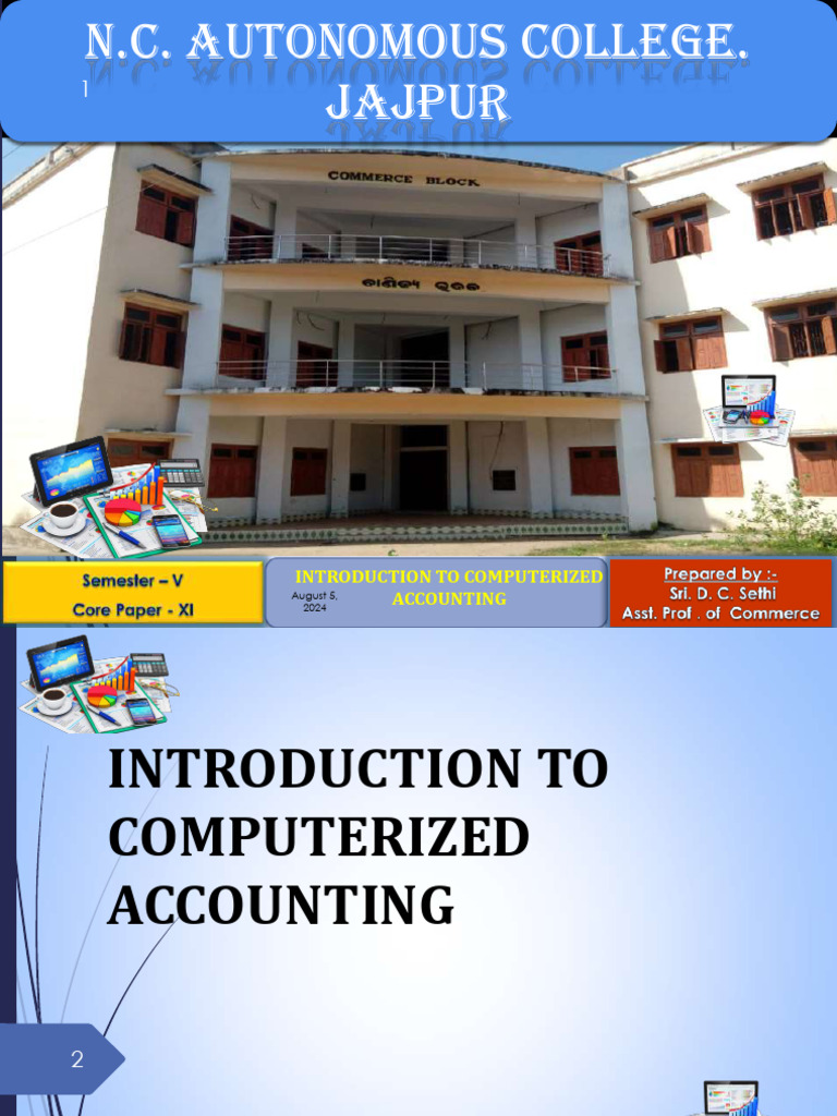 Introduction To Computerised Accounting Pdf Database Transaction