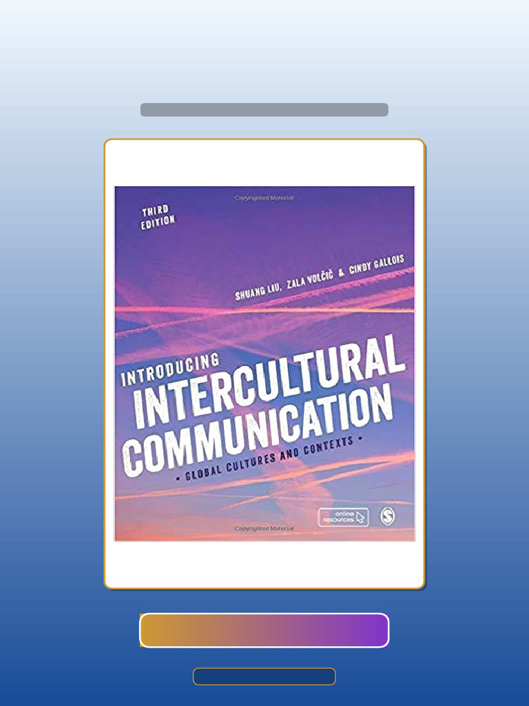 Test Bank of Introducing Intercultural Communication Global Cultures ...