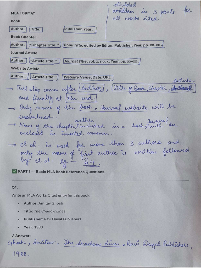 MLA Format | PDF
