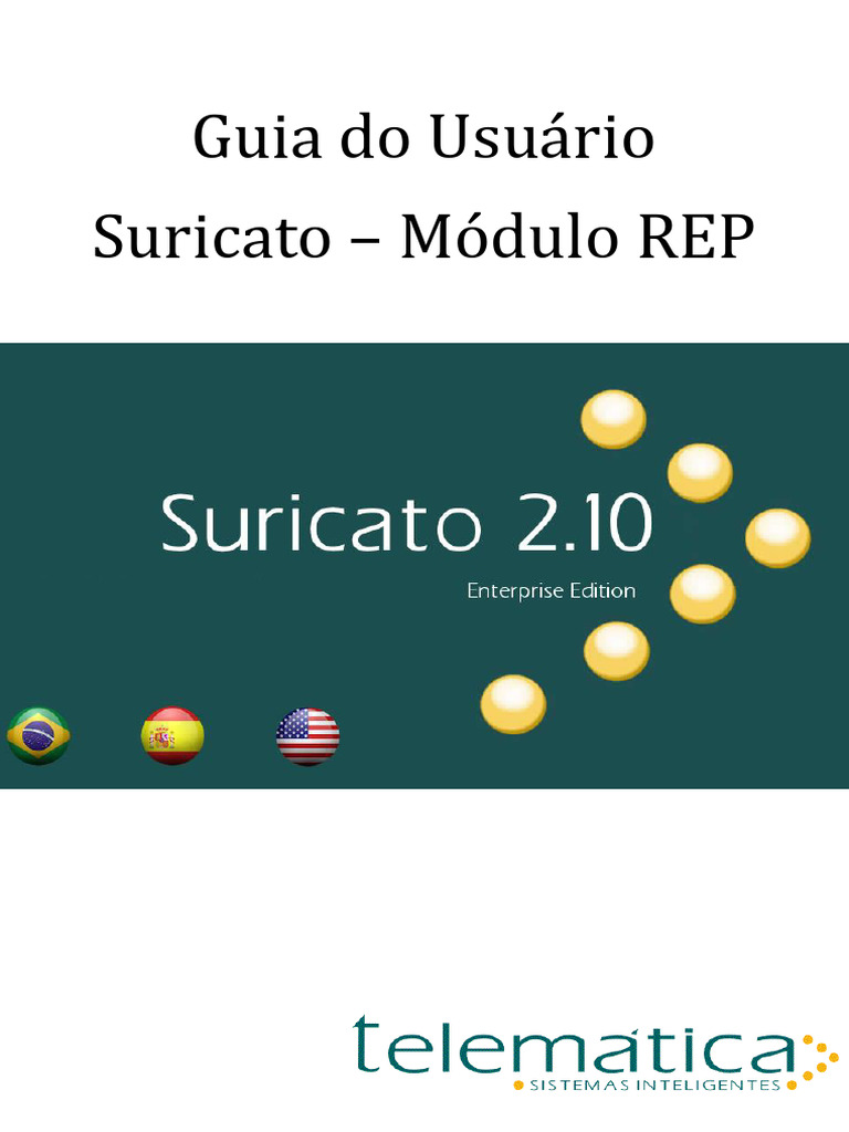 Guia do Usuário: Módulo REP Suricato | PDF | Bancos de dados | Rede de ...