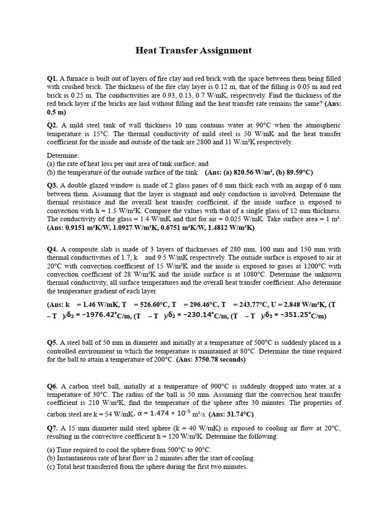 NAVINDER SINGH - Heat Transfer (HT) Assignment | PDF | Heat Transfer | Heat