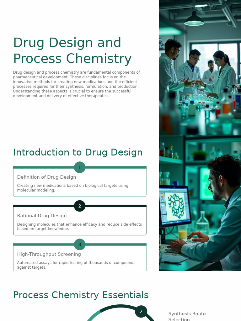 Drug Design and Process Chemi... | PDF | Drug Design | Chemical Synthesis