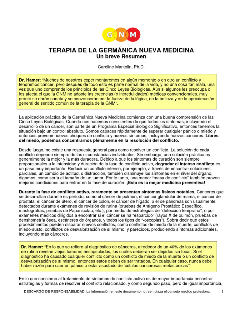 La Terapia en Nmg. Markolin | PDF | Cáncer | Angiogénesis