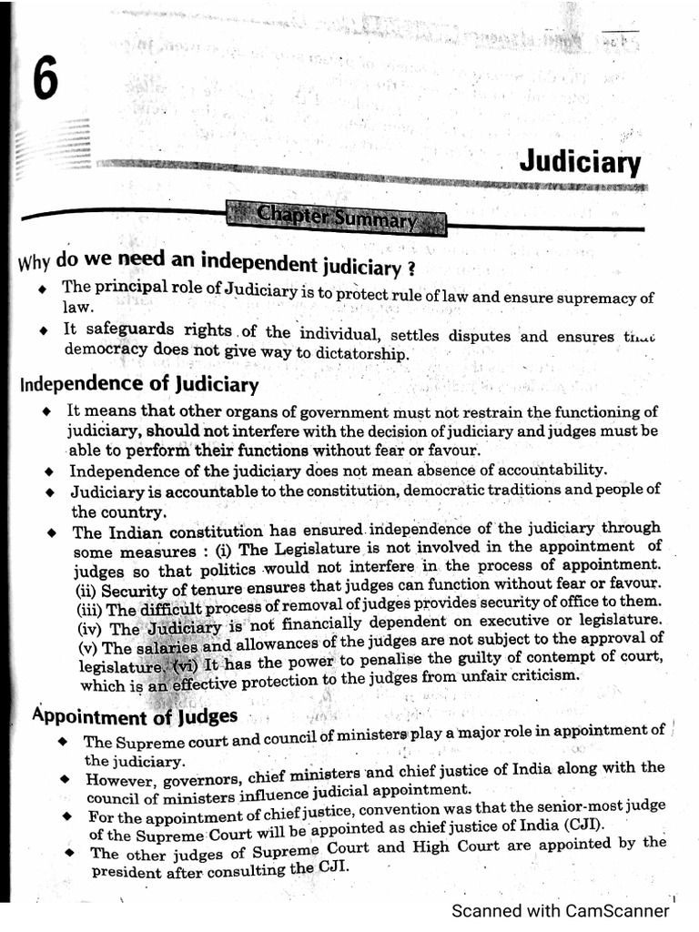 Ch-6 Judiciary (Constitution) 11 | PDF