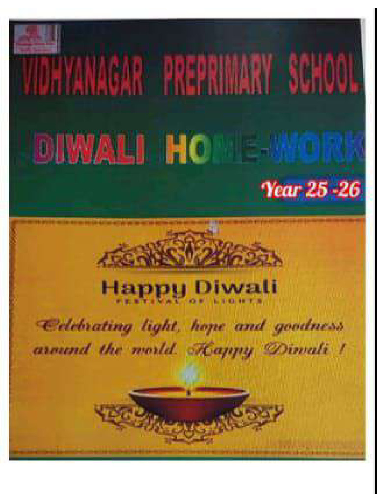 Diwali Homework | PDF