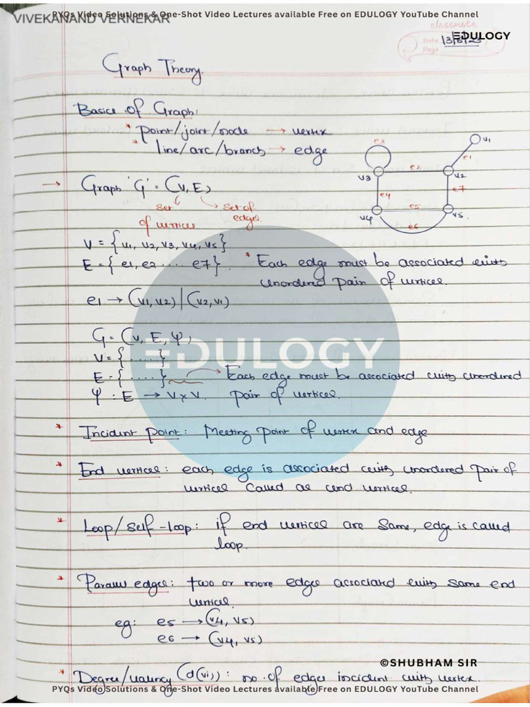 Discrete Mathematics HandWritten Notes | PDF