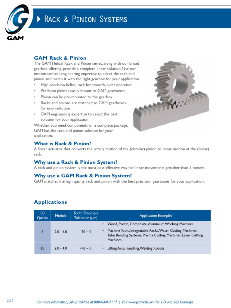 Rack And Pinion Systems Pdf Gear Mechanical Engineering