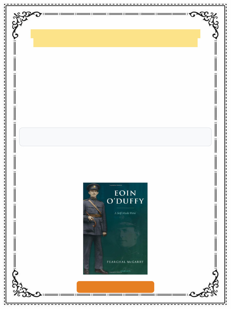 Eoin O Duffy A Self Made Hero Fearghal Mcgarry Ebook Complete ...