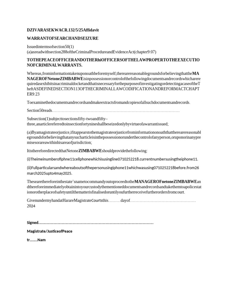 Brenda Chisango Wss | PDF