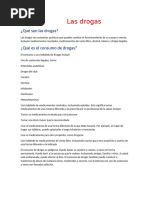 Vocabulario de drogas en inglés y español | PDF