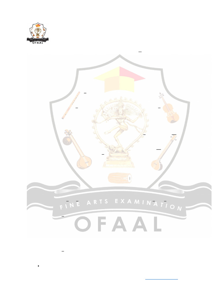 OFAAL Kuchipudi Grade 2 Syllabus 2025 | PDF