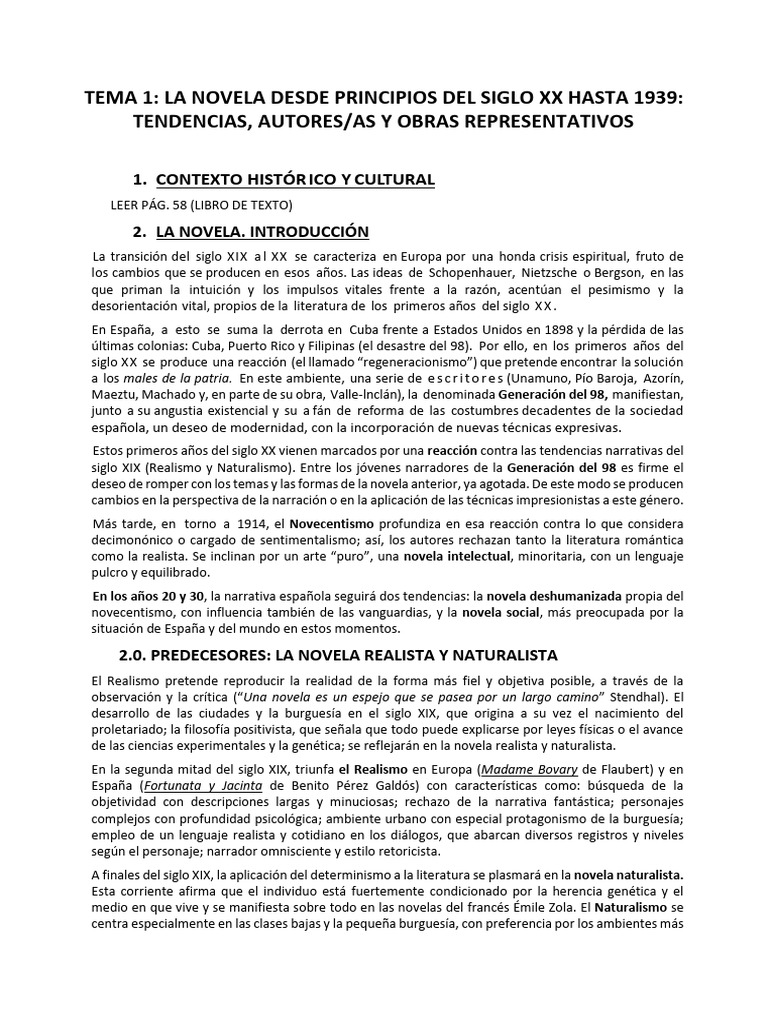 Novela 1 | PDF | Realismo literario