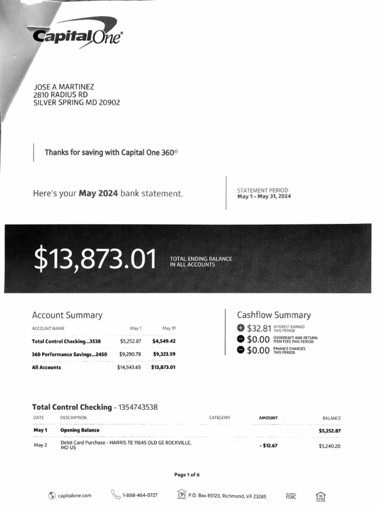 May Bank Statement | PDF