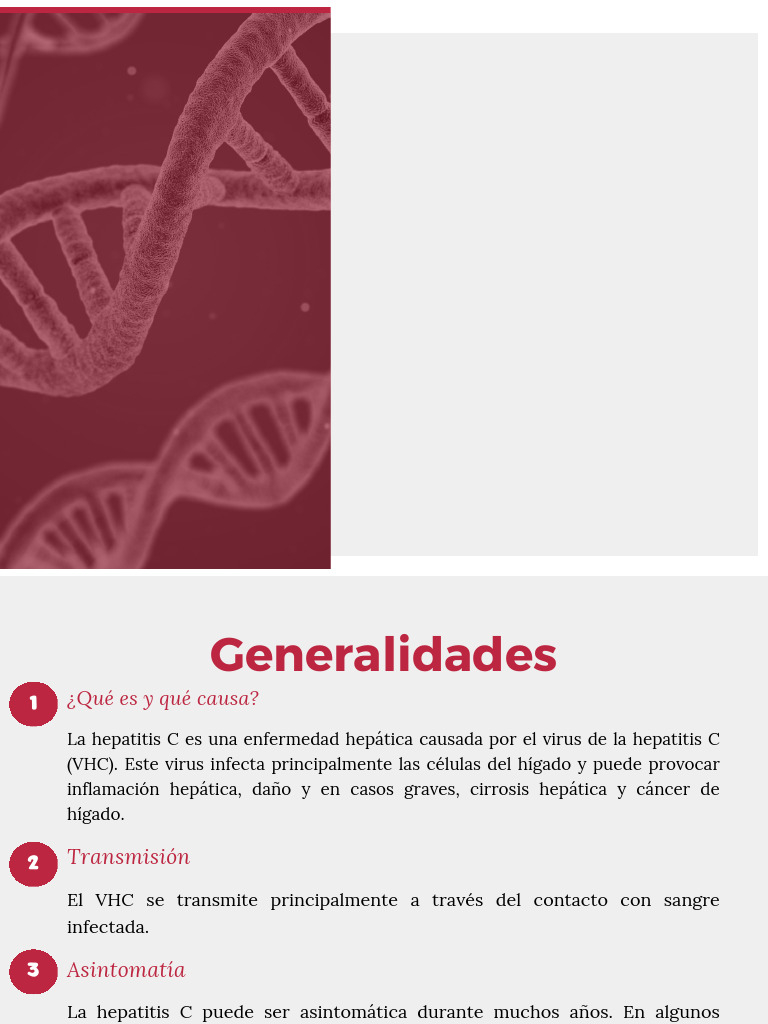 Diagnóstico y Prevención de Hepatitis C | PDF | Hepatitis | Virus de la ...