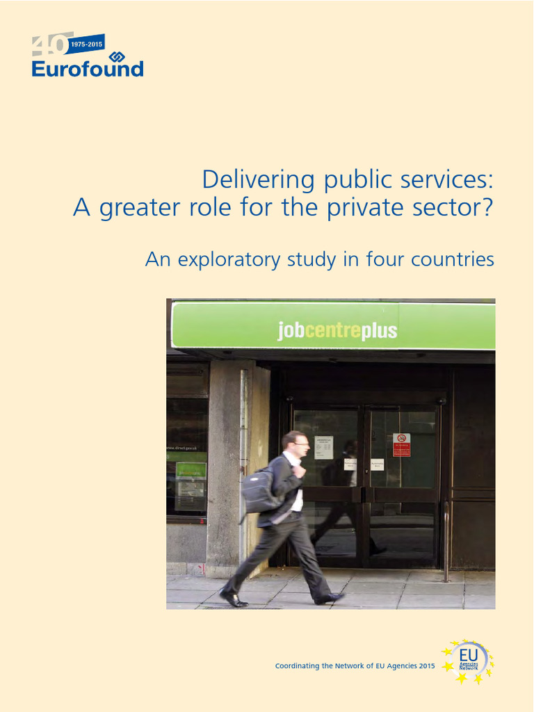 Delivering Public Services-A Greater Role For The Private Sector | PDF ...