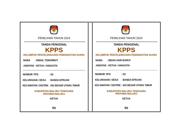 Nama Anggota Kpps | PDF