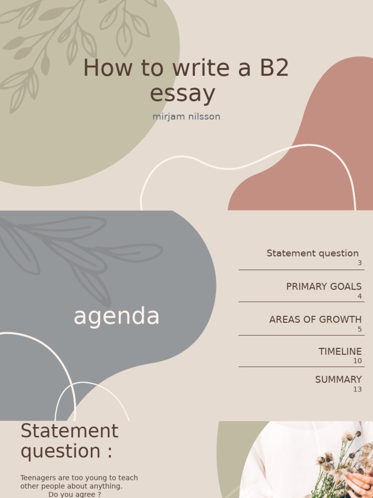 How To Write A B2 Essay | PDF | Business Economics | Economies