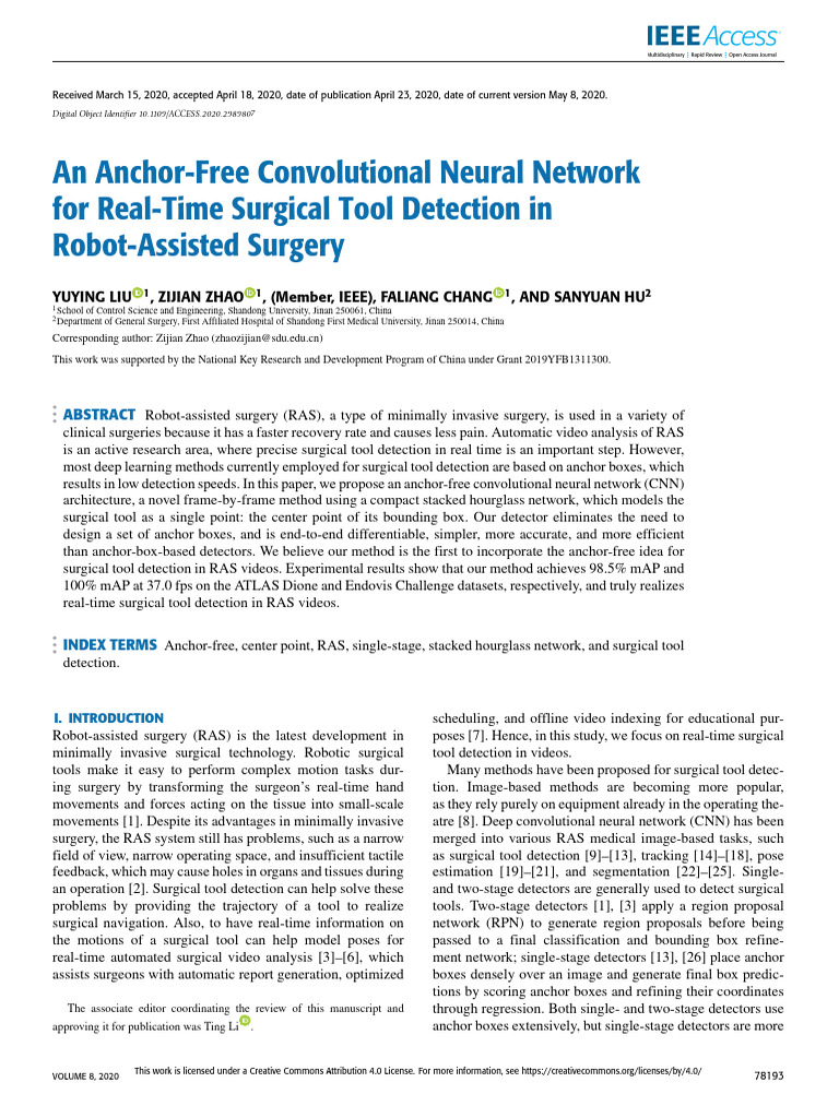 Anchor-Free CNN for Surgical Tool Detection | PDF | Applied Mathematics ...