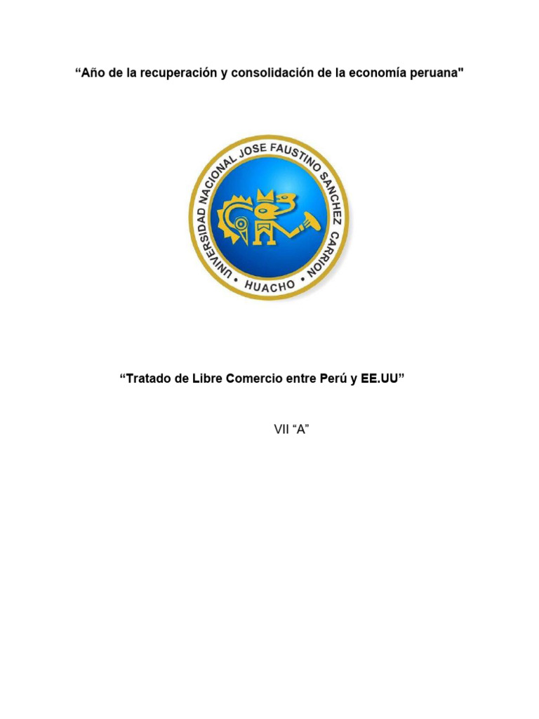 Impacto del TLC Perú-EE.UU. en la Economía | PDF | Libre comercio ...