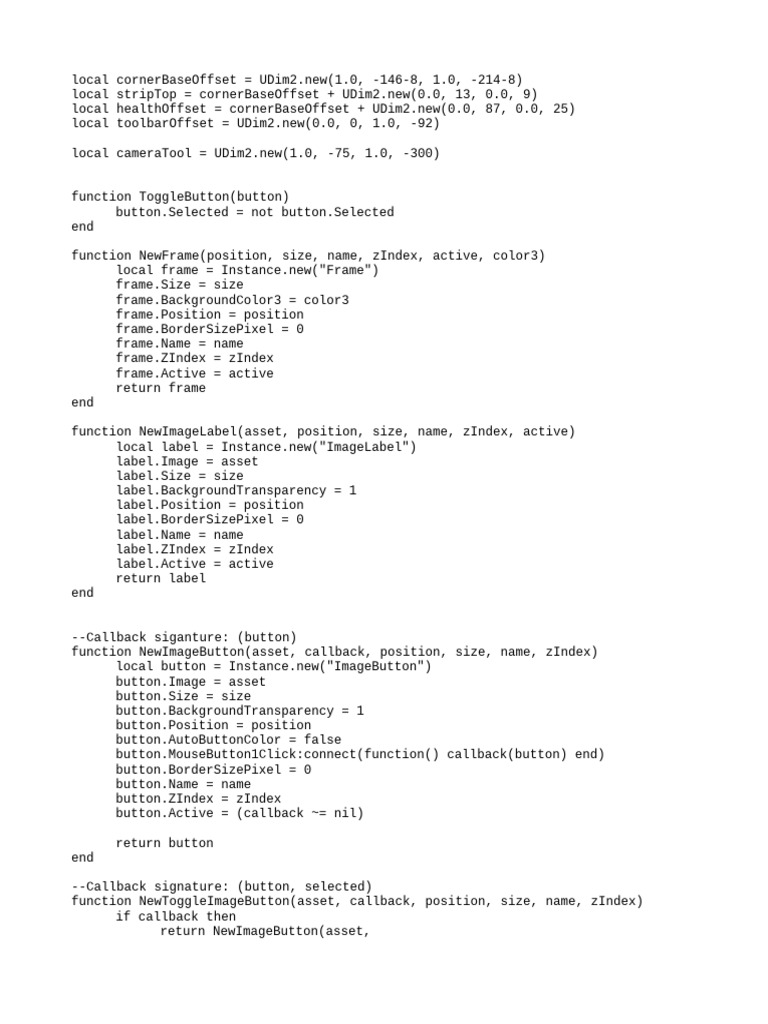 2010E Corescript.lua | PDF