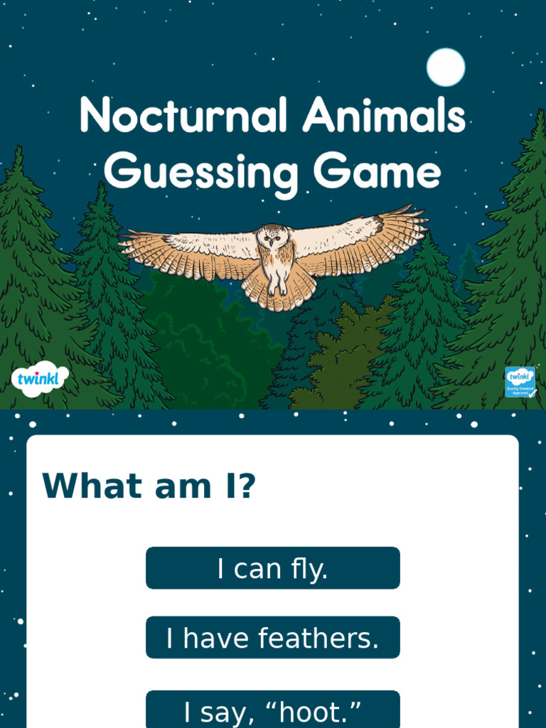 Nocturnal Animals Guessing Game Powerpoint Us s 230 Ver 3 | PDF